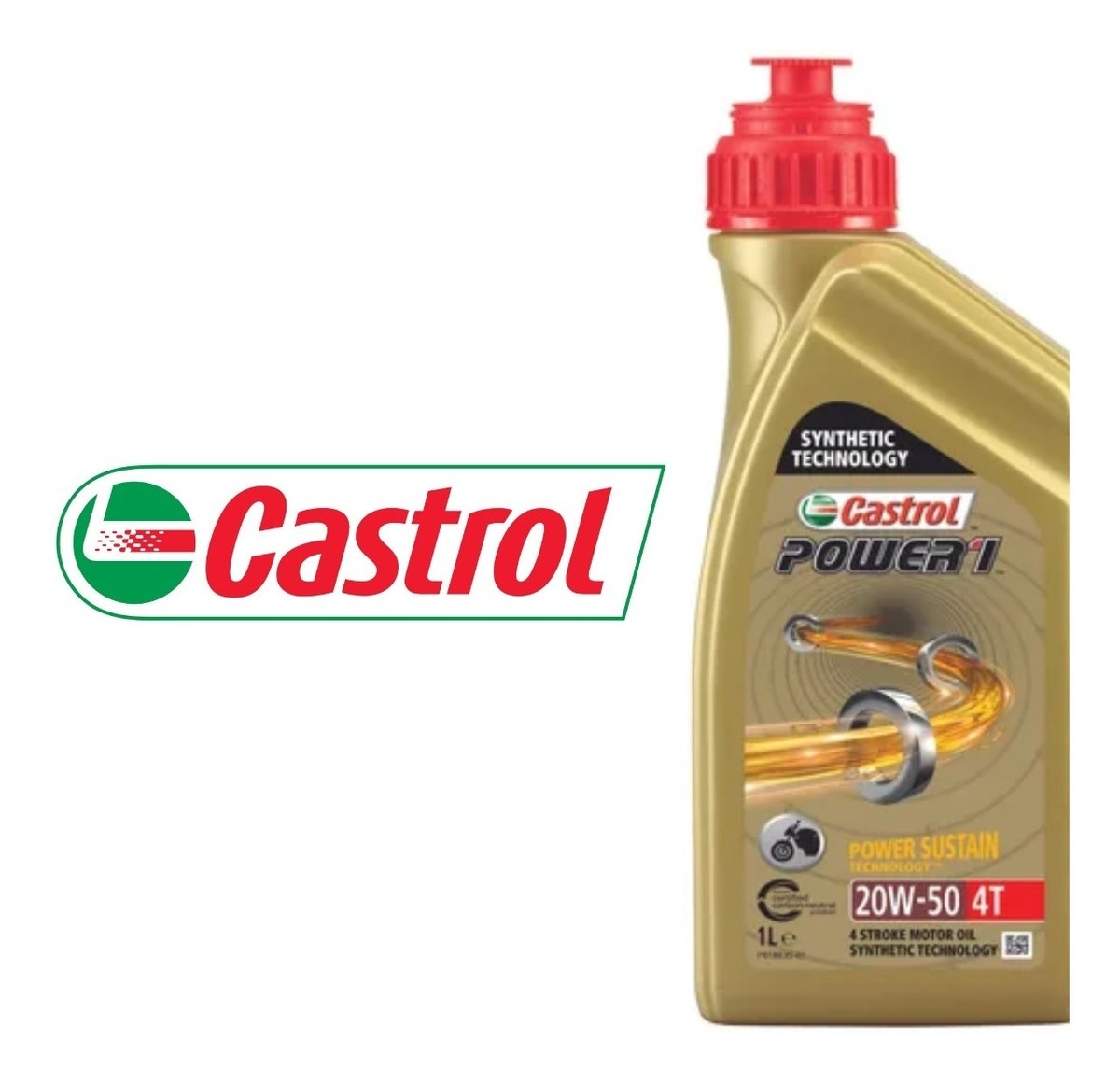 Castrol Power 1 Semi Sintético 20w50 Lt Original - Mercleta