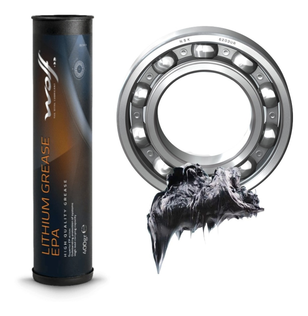 Grasa Multi Moly Litio Mso2 Molibdeno + Kit Lubricante - Mercleta