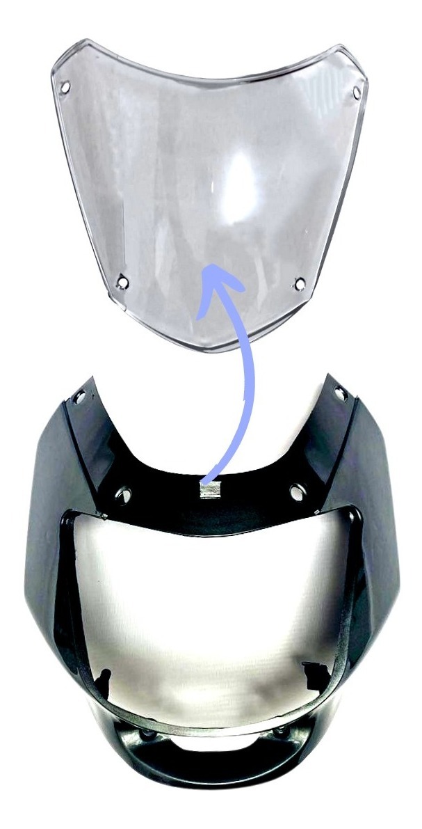 Visor Boxer Ct 100 Transparente Carenaje - Mercleta