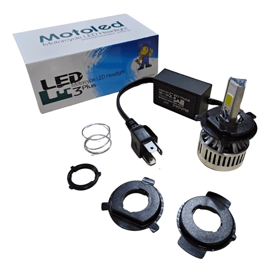 Bombillo Luz Led Moto O Carro 4500 Lm H4 Altas/bajas - Mercleta